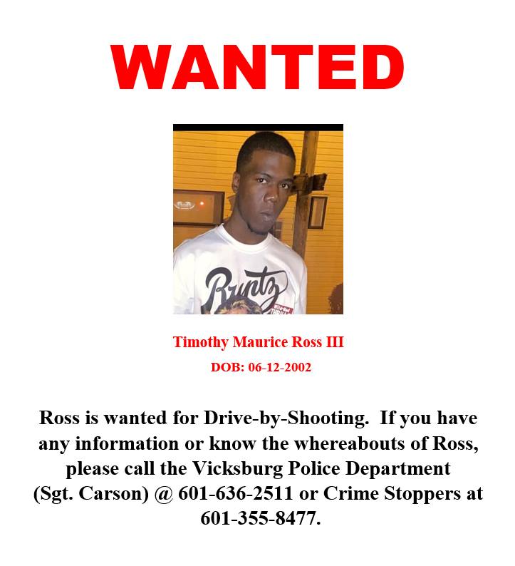Timothy Ross turns himself in to the Vicksburg Police - Vicksburg Daily ...
