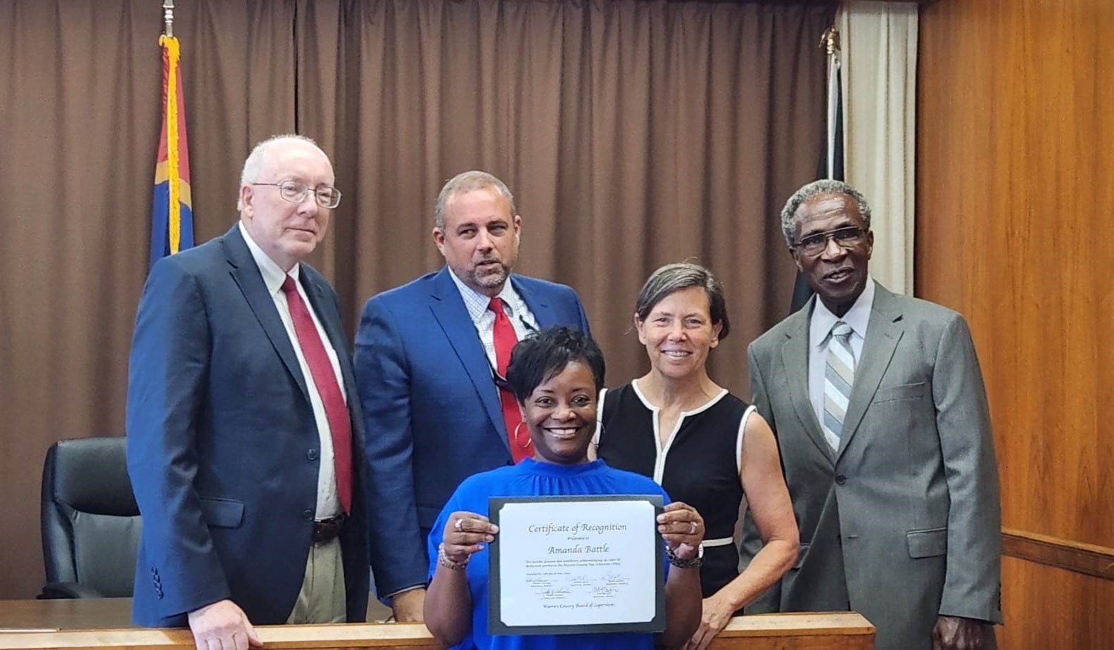 Board of Supervisors recognizes Amanda Battle for 25 years of service ...