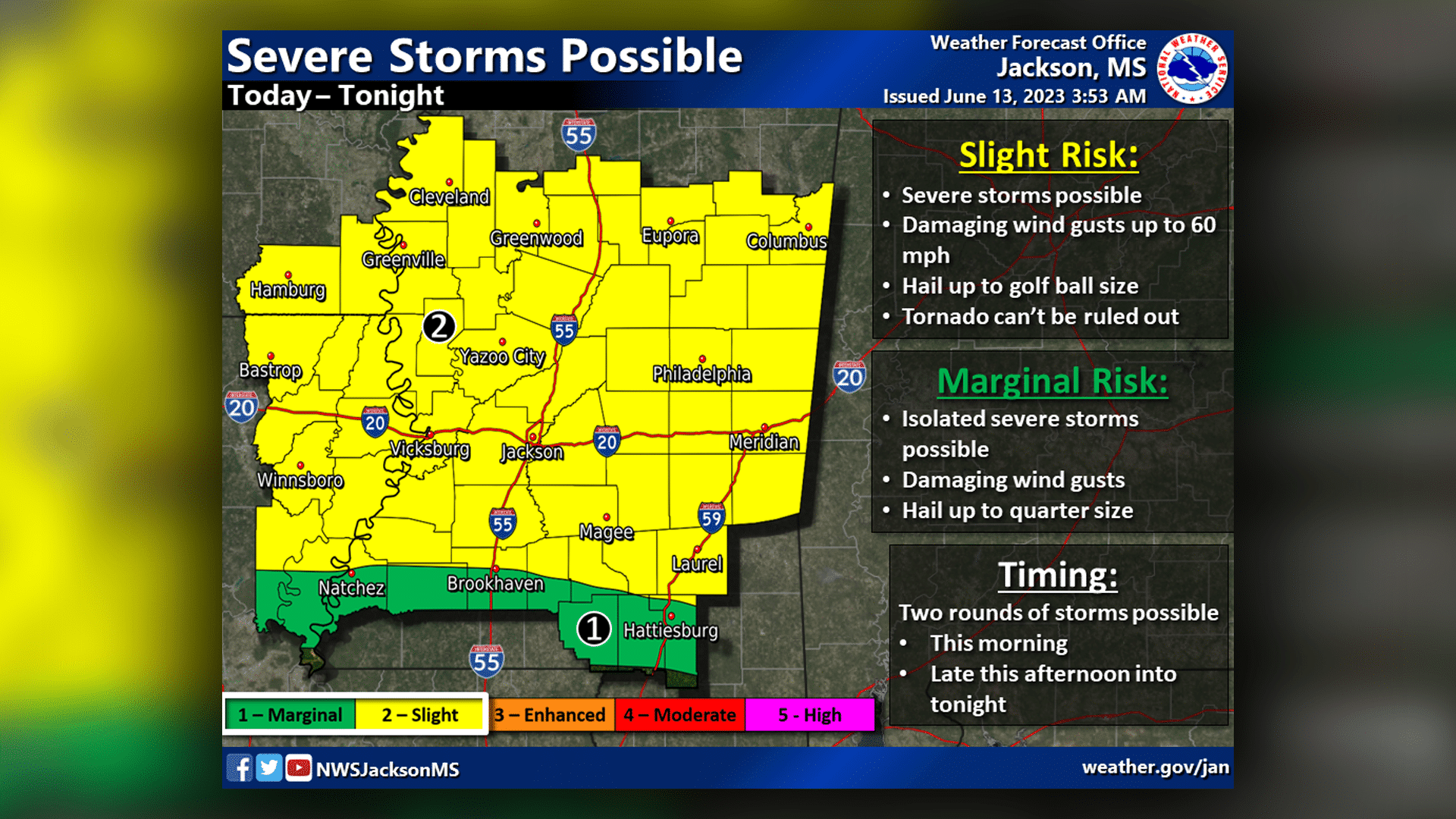 Multiple rounds of storms expected throughout week, heatwave to follow ...